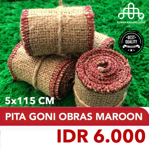 Jual Pita Goni Gulungan 115 cm x 5 cm - Pita Dekorasi - Pita Aksesoris ...