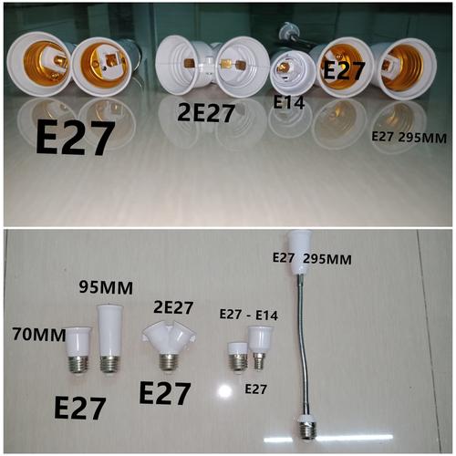 Jual Socket Sambungan Pemanjang Lampu Fitting E27 /E14 Bohlam LENGKAP MURAH - E27 65MM - Jakarta ...