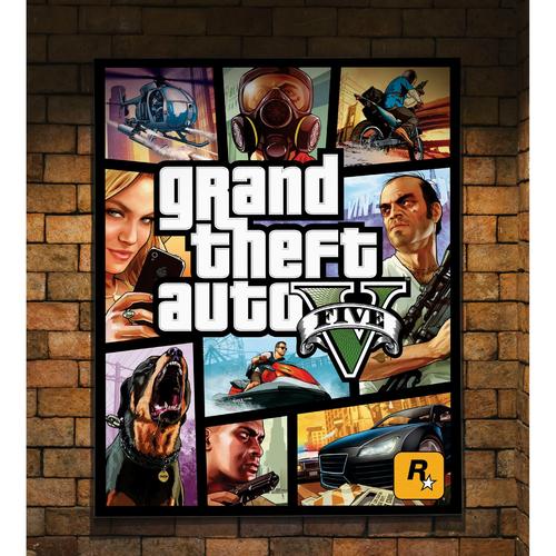Jual Poster Game - GTA V - Grand Theft Auto V - Rockstar Games - 60 x 74 cm - Kab. Sidoarjo - EG ...
