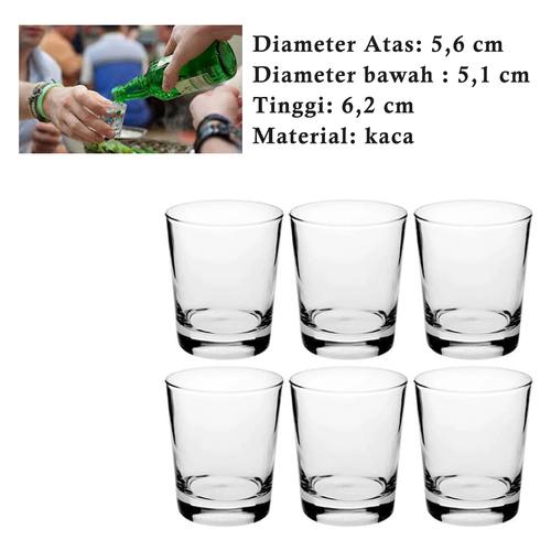 Jual Gelas Sloki Minum Kaca 6 Cm Wine Beer One Shot Minuman Alkohol ...