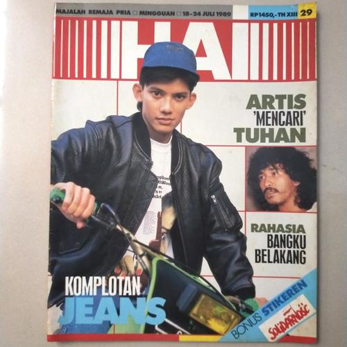 Jual Majalah Hai 18 Juli 1989 - Cover Elmo. ada Iwan Fals. Ayu Azhari ...