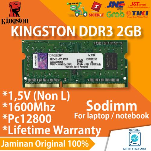 Jual RAM LAPTOP KINGSTON DDR3 2GB PC12800 1600MHz SODIMM 1.5v MEMORY NON L - Kota Surabaya ...