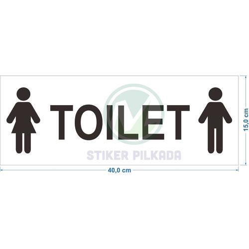 Jual STIKER VINYL TOILET 40X15CM - Kota Tangerang Selatan - Stiker ...