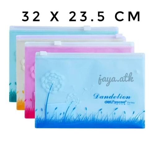 Jual MAP PLASTIK ZIPPER BAG A4 MAP SLETING PLASTIK ZIP A4 LUCU 5580 ...