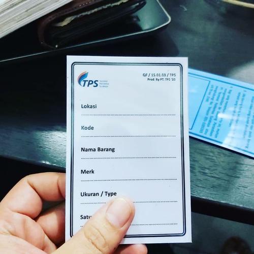 Jual Print Inspection Card PVC Tag hanging Card untuk alat berat dan ...