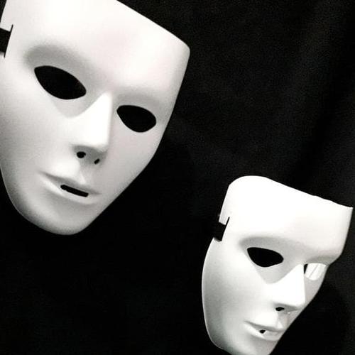 Jual Topeng putih polos full face kostum Anonim misterius halloween ...