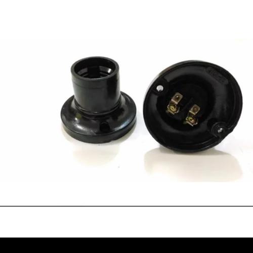 Jual Fitting Plafond / Fiting Plafon Broco Tipe Bulat Warna Hitam ...
