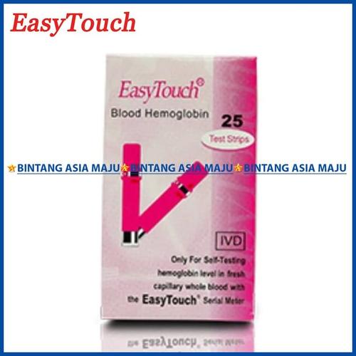 Jual STIK STRIP HB DARAH EASY TOUCH EASYTOUCH BLOOD HEMOGLOBIN CEK TES ...
