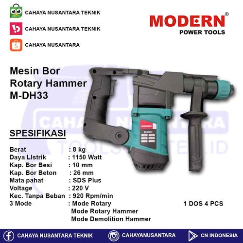 Jual Mesin Bor Rotary Hammer Modern M DH33 / DH 33 MODERN - Kota ...
