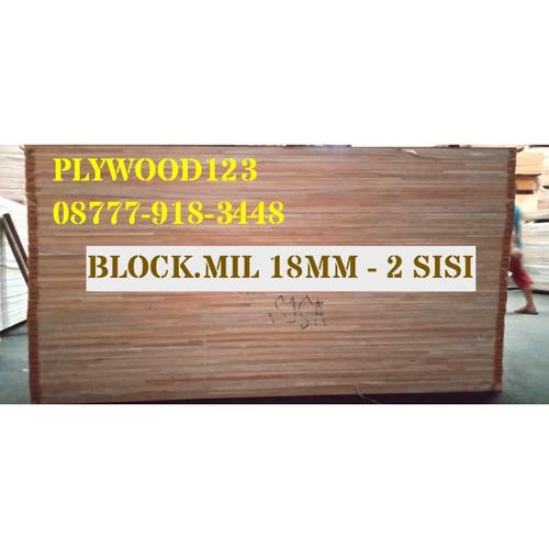 Jual Blockboard Melamin 18mm 2 muka Block Board Melamin Block Mil 18mm ...