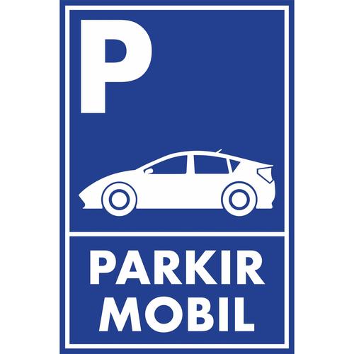 Jual STIKER VINYL PARKIR MOBIL UK 46X30,5CM - Biru, A3+ 31x46cm - Kota ...