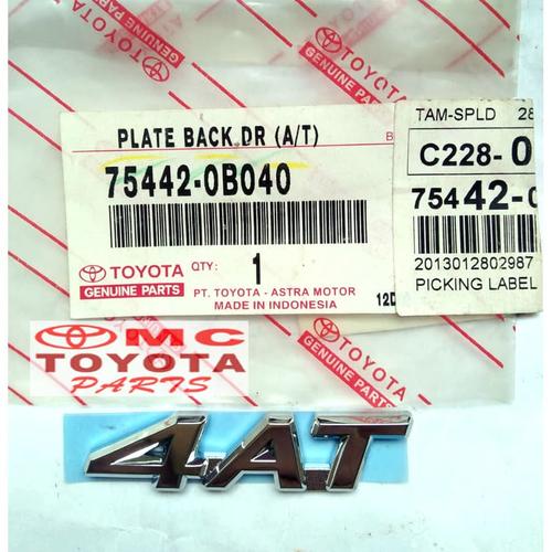 Jual Emblem Logo 4AT Toyota Kijang Kapsul 7K 75442-0B040 - Kota Depok ...