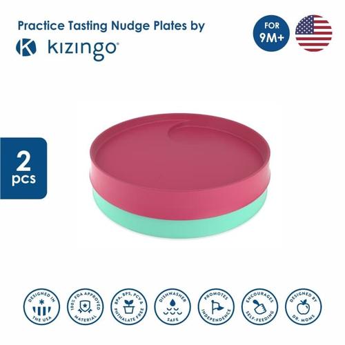Jual Kizingo - Nudge Plate 2 pack - Piring Makan Bayi / Balita isi 2 ...