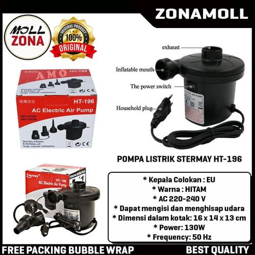 Jual Pompa Angin Listrik Elektrik Stermay HT-196 Ban, Kasur Angin Pelampung - Jakarta Barat ...