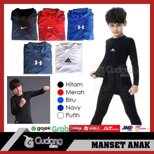 Jual BASELAYER MANSET ANAK KIDS THUMBHOLE - Biru - Jakarta Timur ...