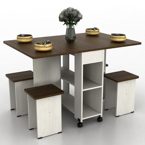 Jual Meja Makan Lipat Portable Athena Dining Set - SONOMA-WHITE - Kab ...