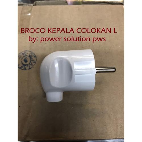 Jual BROCO Steker 16A 250V Colokan Kepala Bentuk L Bengkong Broco ...