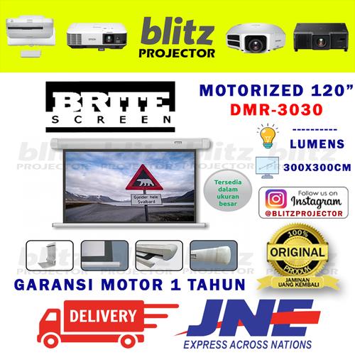 Jual LAYAR PROYEKTOR BRITE SCREEN DMR-3030 MOTORIZED SCREEN 120 ...