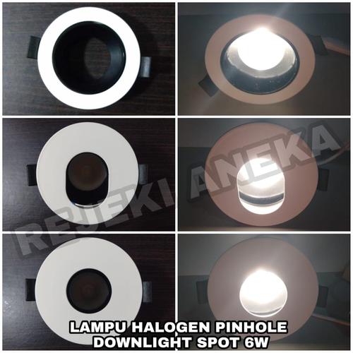 Jual Lampu Halogen PInhole Downlight 6w / Bulat - Oval - Full Bulat ...