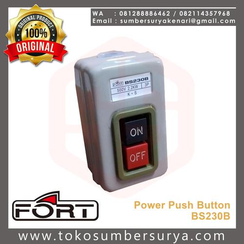 Jual Power Push Button BS230B / BS-230B Model ON-OFF 30A/3.7kW Fort ...