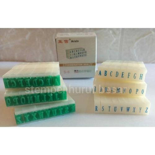 Jual stempel huruf besar custom bongkar pasang rubber stamp letters ...