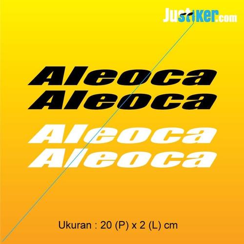 Jual Sticker Sepeda Aleoca Logo, Frame Sticker 20x2cm - Putih - Jakarta ...