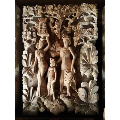 Jual Ukiran Bali Hiasan Dinding Pandil Budaya Bali 50x30 - Kota ...