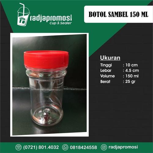 Jual BOTOL SAMBAL 150 ML / PAKAI TUTUP / MURAH !!!! - Jakarta Utara ...
