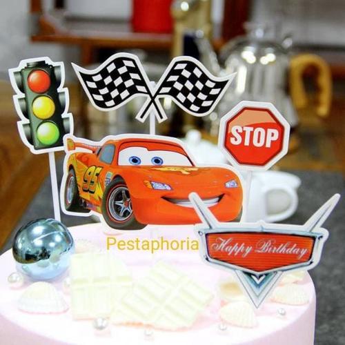 Promo Cake Topper Happy Birthday Disney Cars - Kota Surabaya ...