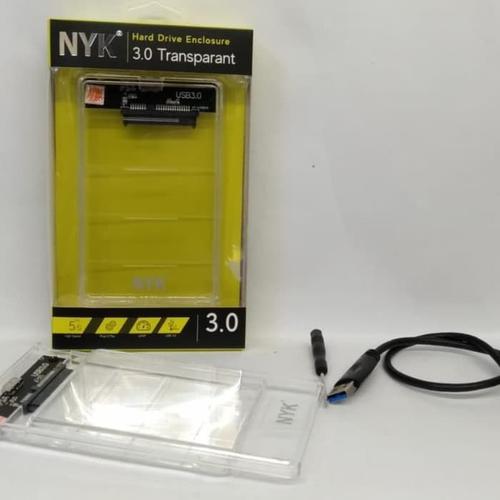 Jual Casing Harddisk Case HDD 2,5 NYK TRANSPARAN USB 3.0 Original Enclosure - Kota Bekasi ...
