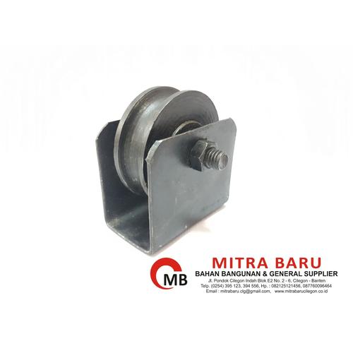 Jual Roda gerbang roda pagar rel bulat behel atau rel siku 6 cm - Kota ...