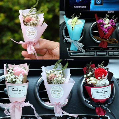 Jual Mini Flower Bouquet Aesthetic Parfum Bunga Jepit AC mobil - Kota ...