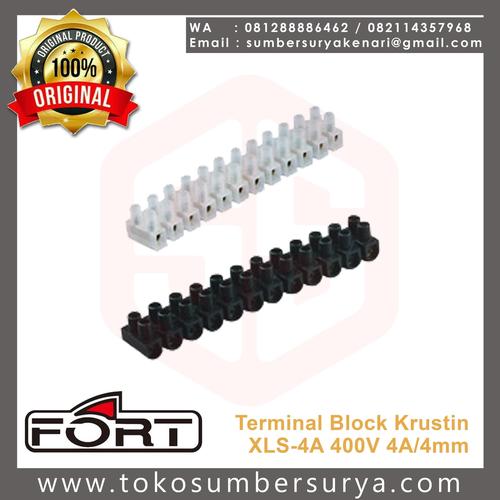 Jual Terminal Block Krustin XLS-4A / XLS4A 400V 4A/4mm Fort - Jakarta ...
