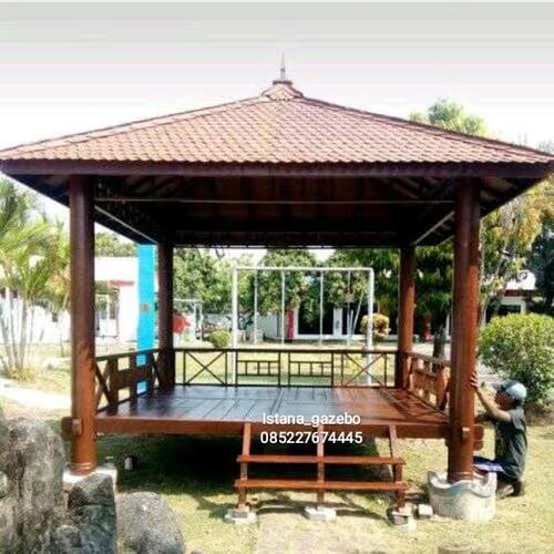 Jual Gazebo minimalis atap sirap - Kab. Jepara - istana gazebo | Tokopedia