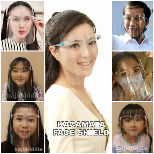 Jual FACE SHIELD KACAMATA masker mika FACESHIELD nagita paul lorna ...