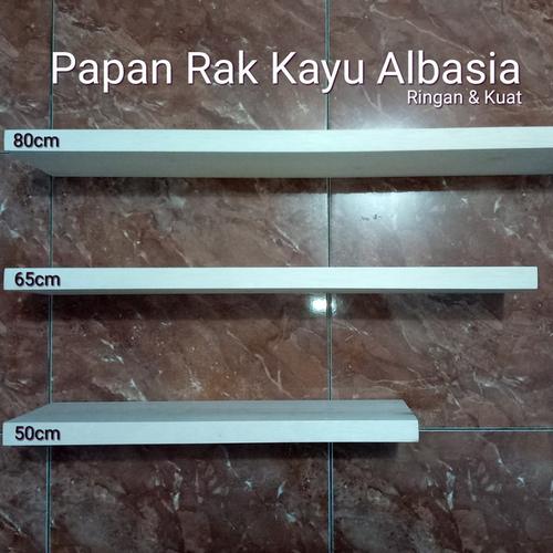Jual Papan Rak Hambalan Kayu Albasia Ukuran 50 x 17 x 2,5 cm - Kota ...