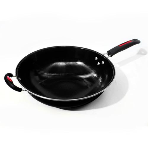 Promo Wajan Hitam 32 cm HA Enamel / Wok Pan Anti Karat Hitam - Kota ...