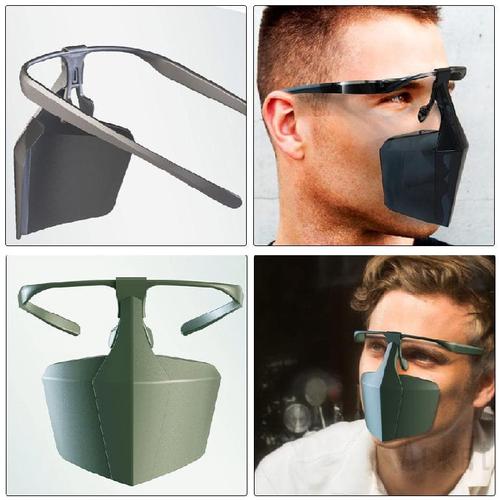 Jual Half Face Shield Kacamata FaceShield FS Kaca Mata Kacamata UNIK ...