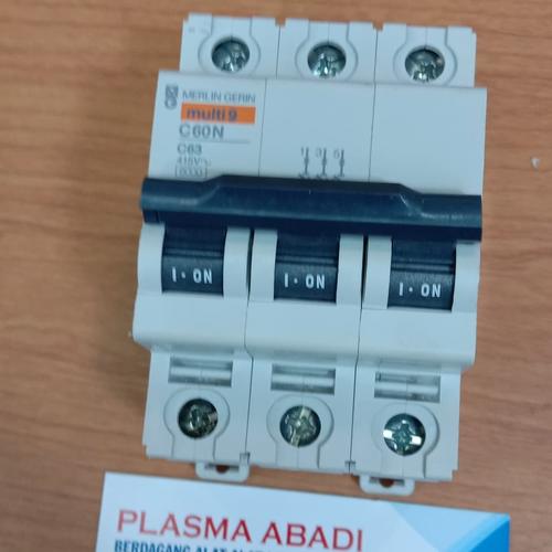 Jual MCB MERLIN GERLIN C60N 3PHASE 63A - Jakarta Pusat - PLASMA ABADI | Tokopedia