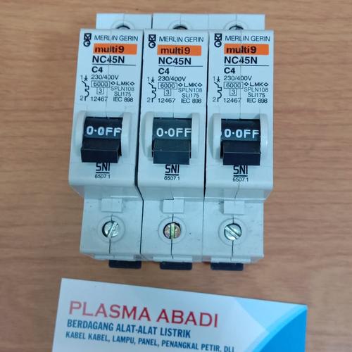 Jual MCB MERLIN GERLIN NC45N 1PHASE 4 AMPER - Jakarta Pusat - PLASMA ABADI | Tokopedia