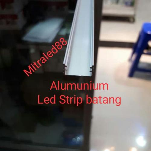 Jual Alumunium Led strip batang/Cover Led Strip Akrilic Susu Dudukan ...