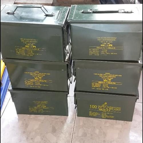 Jual BOX kotak besi multifungsi bekas peluru Pindad serbaguna - Kota ...