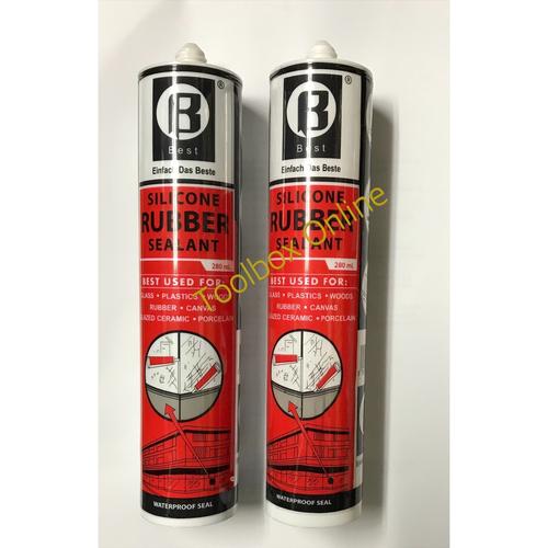 Jual Lem Kaca Botol Best Silicone Rubber Sealant - Bening - Jakarta ...