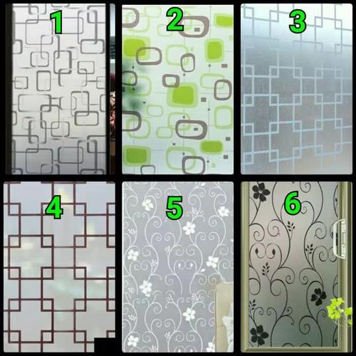 Jual STICKER KACA MOTIF/STICKER KACA MOTIF BARU/STICKER KACA JENDELA ...