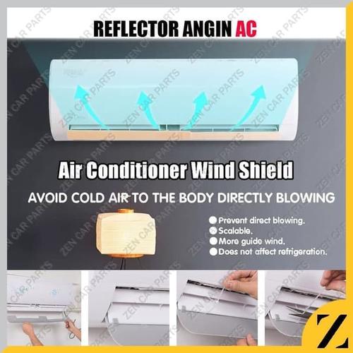 Jual Talang Reflector AC Reflektor Penahan Hembusan Pembelok Angin 1 2 ...