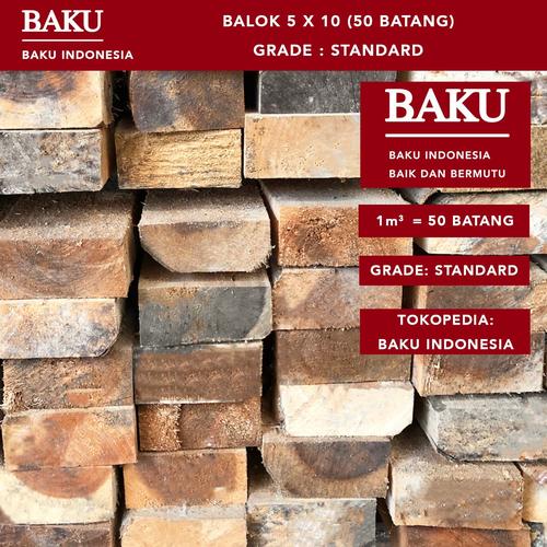 Jual Kayu Balok 5 x 10 Standard (50 batang) - Kota Tangerang Selatan ...