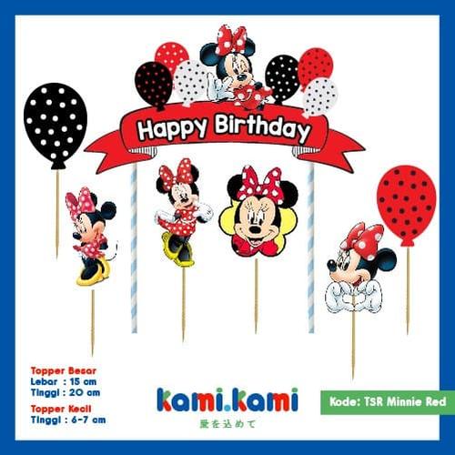 Jual Cake Topper Set Minnie Mouse Merah / Red - Kab. Tangerang - Kami ...