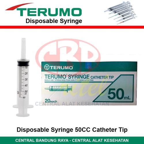 Jual TERUMO Suntikan Disposable Syringe (Spuit) 50cc Lubang Tengah Cath ...