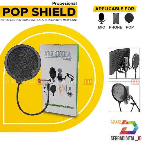 Promo Pop Shield/Pop Filter Mic For Broadcasting and Recording ...