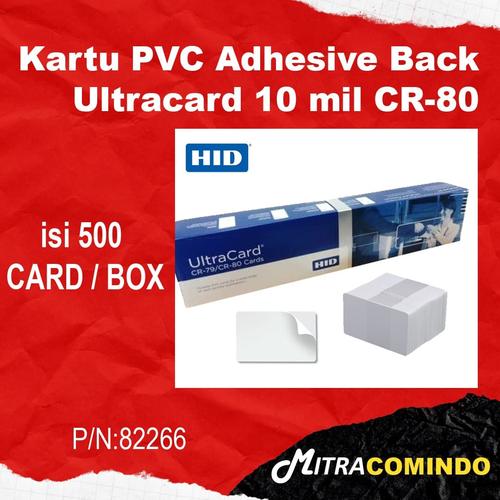 Jual Ultracard 10 Mil CR-80 PVC Adhesive Back Card PN:082266 - Jakarta ...